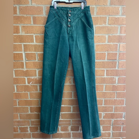 Roper | Jeans | Vintage Green Roper Jeans High Waisted Bareback | Poshmark